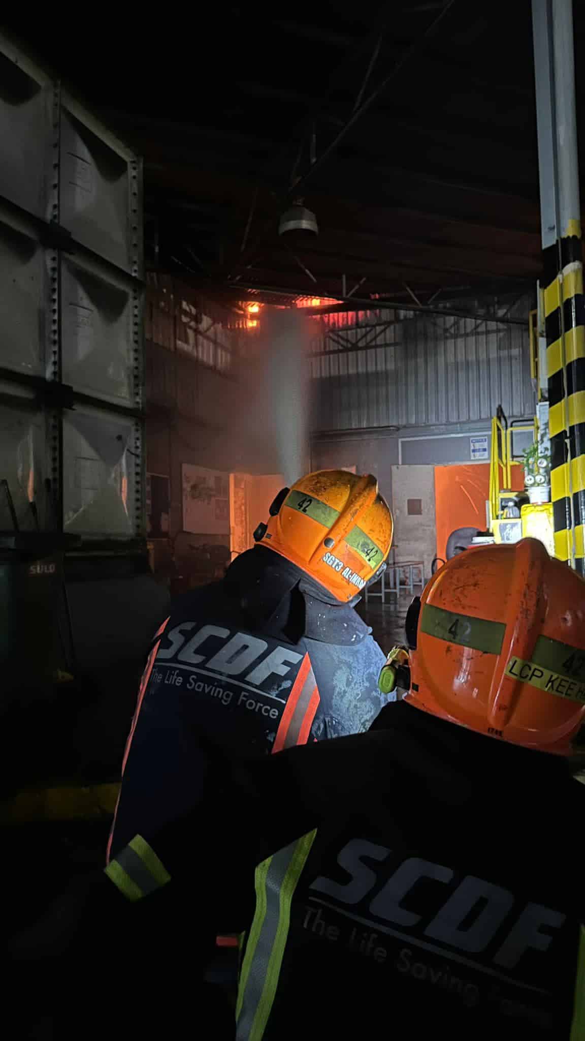 Massive fire at Tuas South Avenue 8 put out by SCDF, only two minor ...