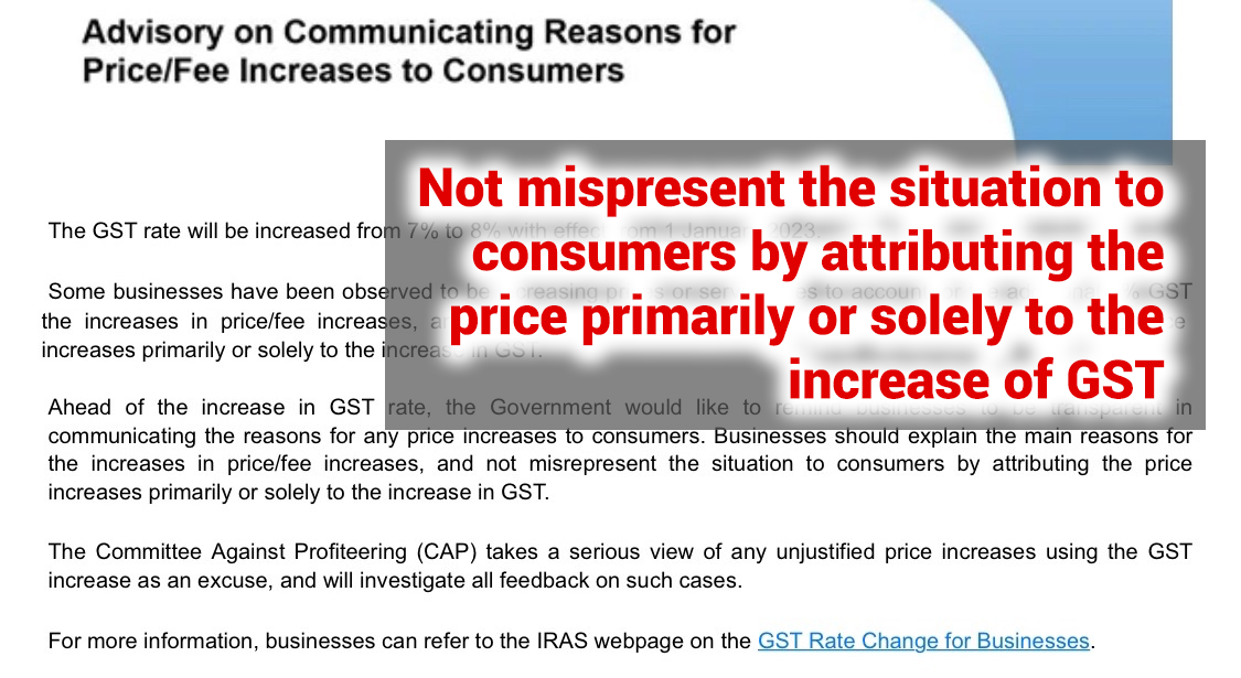 IRAS advises SG businesses not to misrepresent to consumers that any ...