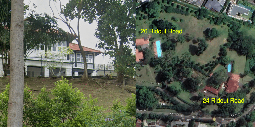 Who resides at 24 Ridout Road? Why was the greenery cleared along with ...