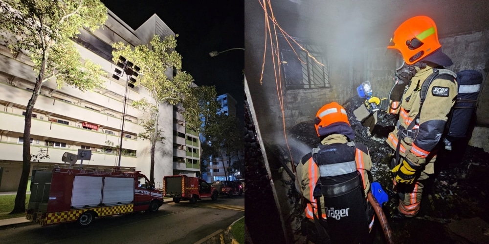 Fire breakout in Bedok Reservoir Road HDB, prompting evacuation of 90 ...