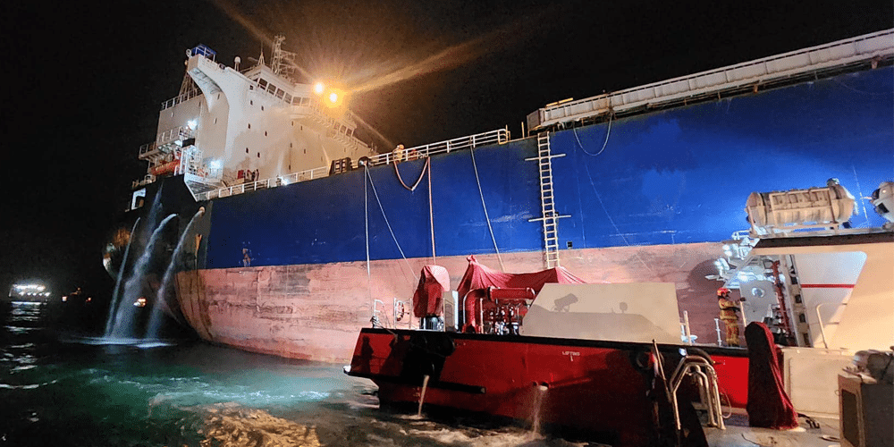 Fire aboard vessel off Singapore successfully extinguished, No injuries ...